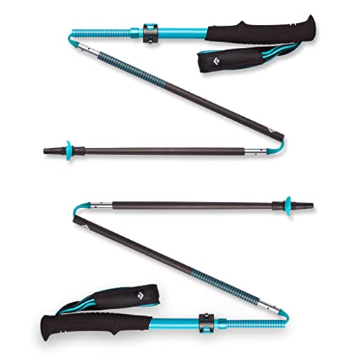 Black Diamond Womens Distance Carbon FlickLock Z Foldable Poles, Dark Patina, 125 cm