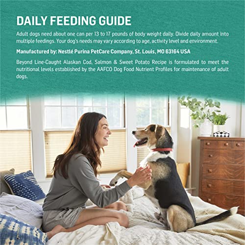 Purina Beyond Cod, Salmon and Sweet Potato Natural Ground Grain Free Wet Dog Food Pate - (12) 13 oz. Cans