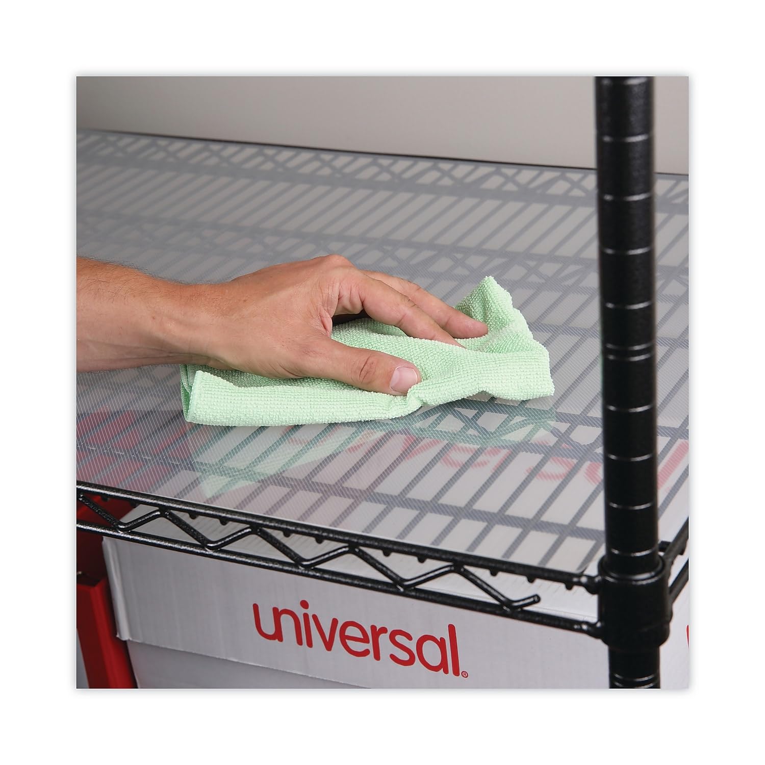 Alera Sw59sl4818 Shelf Liners For Wire Shelving, Clear Plastic, 48W X 18D, 4/Pack