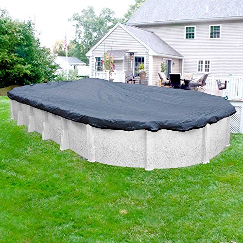 Robelle 421521-4 Premium-Mesh XL Winter Oval Above-Ground Pool Cover, 15 x 21-ft, 01 - Blue