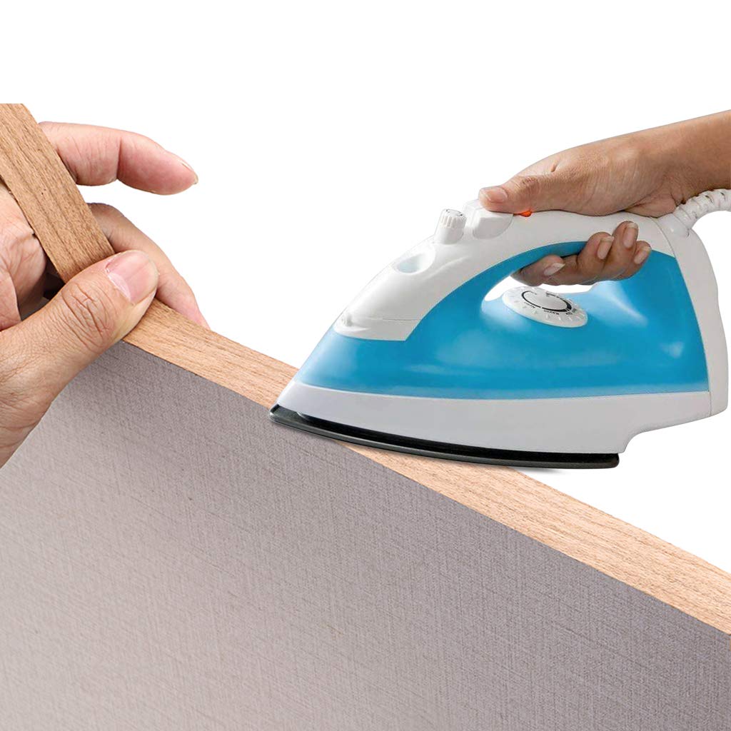 Skelang Cherry 3/4" x 50' Roll Wood Veneer Edge Banding Preglued Iron-On with Hot Melt Adhesive Edgebanding Flexible Wood Tape
