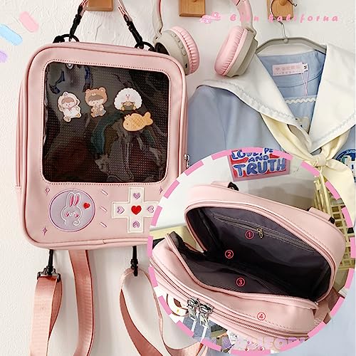 Eien Kaliforua Ita Bag Cute Game Console Design Ita Bag Ladies 3 Way Ita Bag New Cartoon Kawaii Backpack