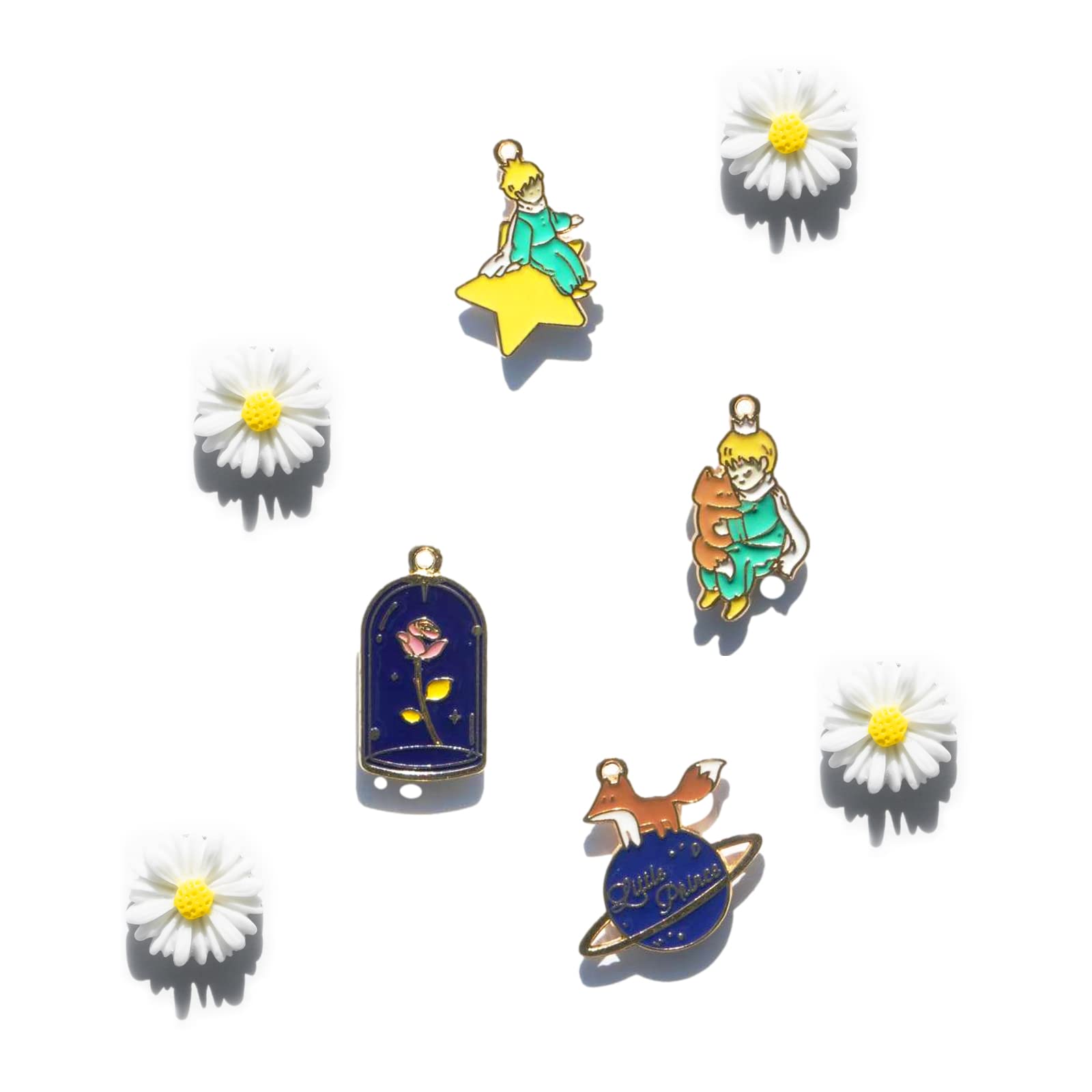 4pcs Needle Minder for Cross Stitch,Sewing Magnetic Needle Keeper,Cute Little Prince Cartoon Enamel Pin,Needle Holder for Embroidery,Needlework Storage Accessory,Gift for Cross Stitch Lover(18-Needle)