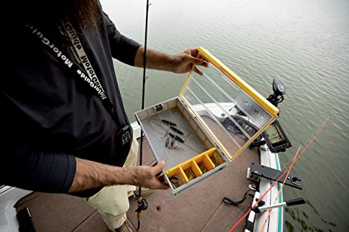 Plano Edge Flex 3700M Tackle Storage | Premium Tackle Organization with Rust Prevention | Includes 38 Flex dividers, Yellow/Gray
