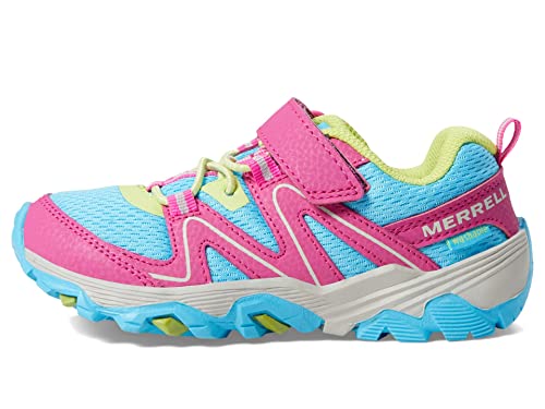 Merrell Trail Quest Hiking Shoe, Berry/Lime/Turquoise, 2 US Unisex Big Kid