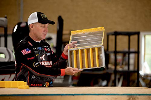 Plano Edge Flex 3700M Tackle Storage | Premium Tackle Organization with Rust Prevention | Includes 38 Flex dividers, Yellow/Gray