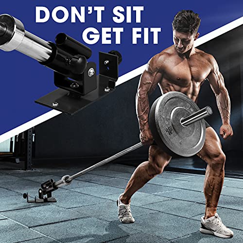Yes4All Deluxe T-Bar Row Platform - Landmine Row Handle Full 360° Swivel & Easy to Install – Fits Perfectly 1” and 2” Barbell (Black)