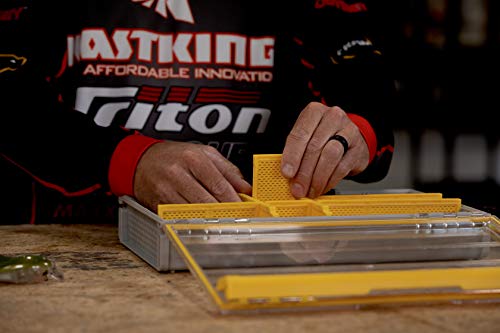 Plano Edge Flex 3700M Tackle Storage | Premium Tackle Organization with Rust Prevention | Includes 38 Flex dividers, Yellow/Gray