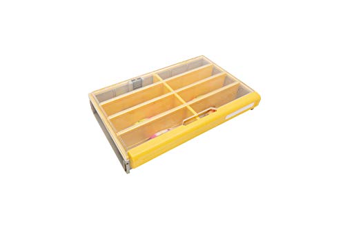Plano Edge Flex 3700M Tackle Storage | Premium Tackle Organization with Rust Prevention | Includes 38 Flex dividers, Yellow/Gray