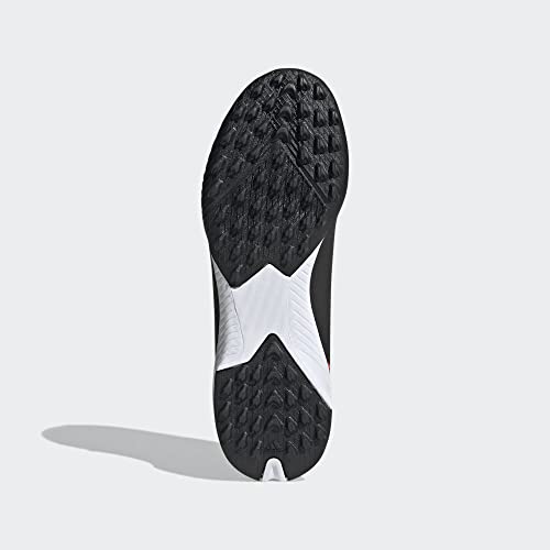 adidas X Speedportal.3 Turf Soccer Shoe, Black/Solar Red/Solar Green, 2 US Unisex Little Kid