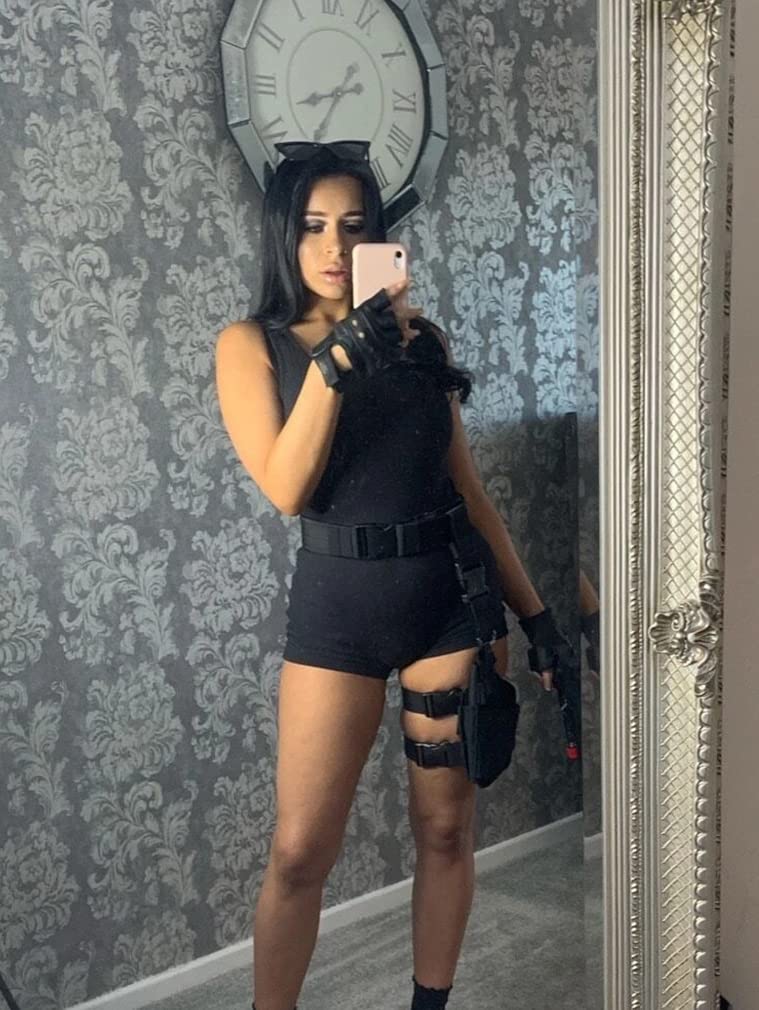 XXTAXN Women's Sexy One Piece Sleeveless V Neck Tank Top Rompers Short Bodycon Jumpsuit Black