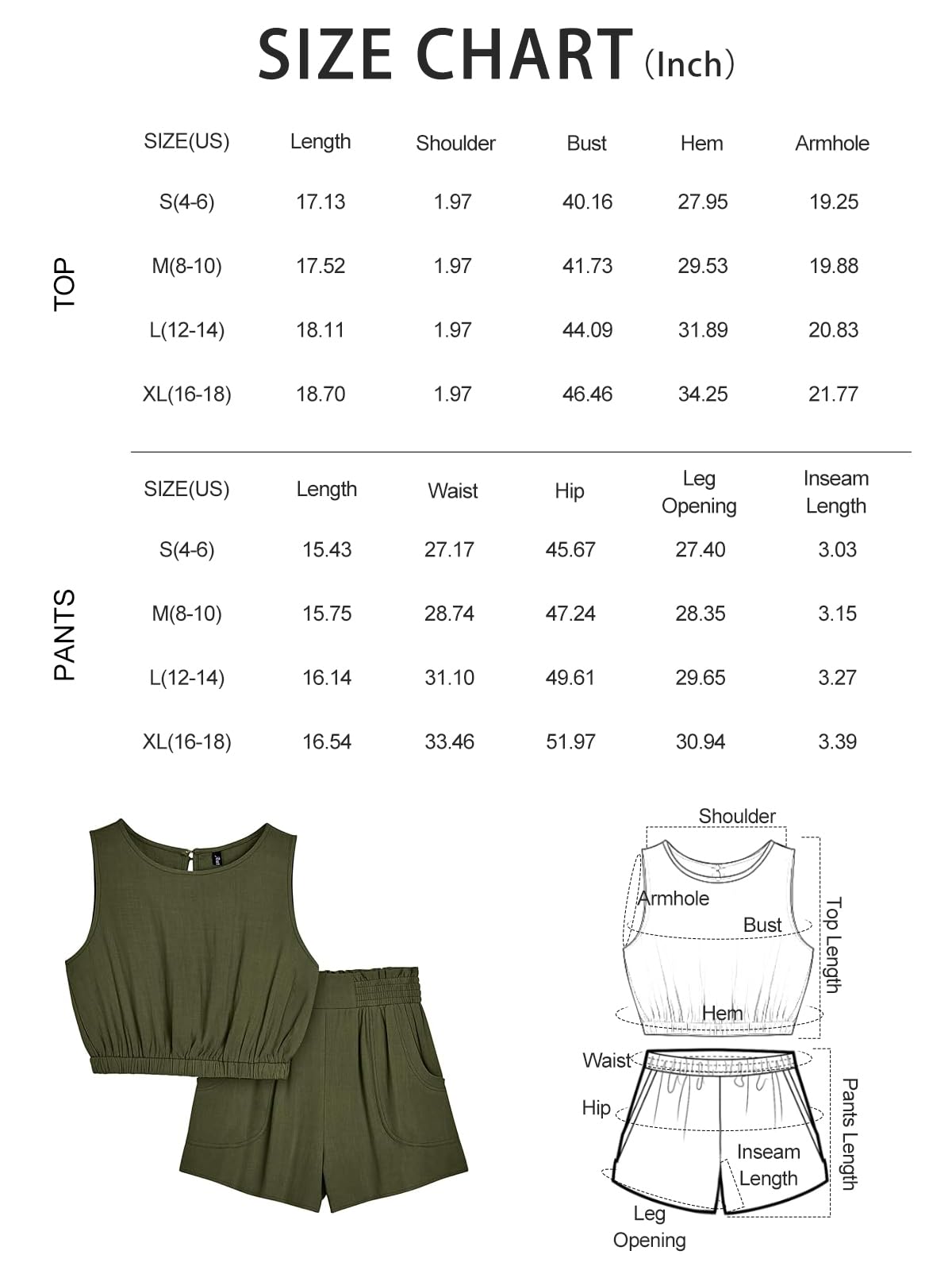 AUTOMET Vacation Summer 2 Piece Outfits Two Piece Sets Sleeveless Round Neck Crop Top Tank And High Waisted Shorts with Pockets Black XL