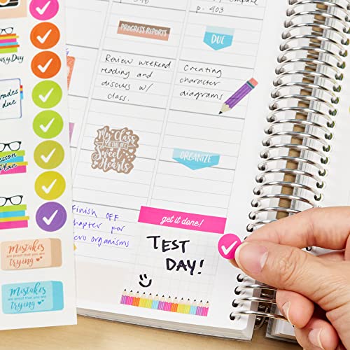 Avery Teacher Planner Stickers Pack, 30 Sheets of Teacher Planner Stickers, Set of 1,430 Stickers for Your Planner, Journal or Calendar (6781)
