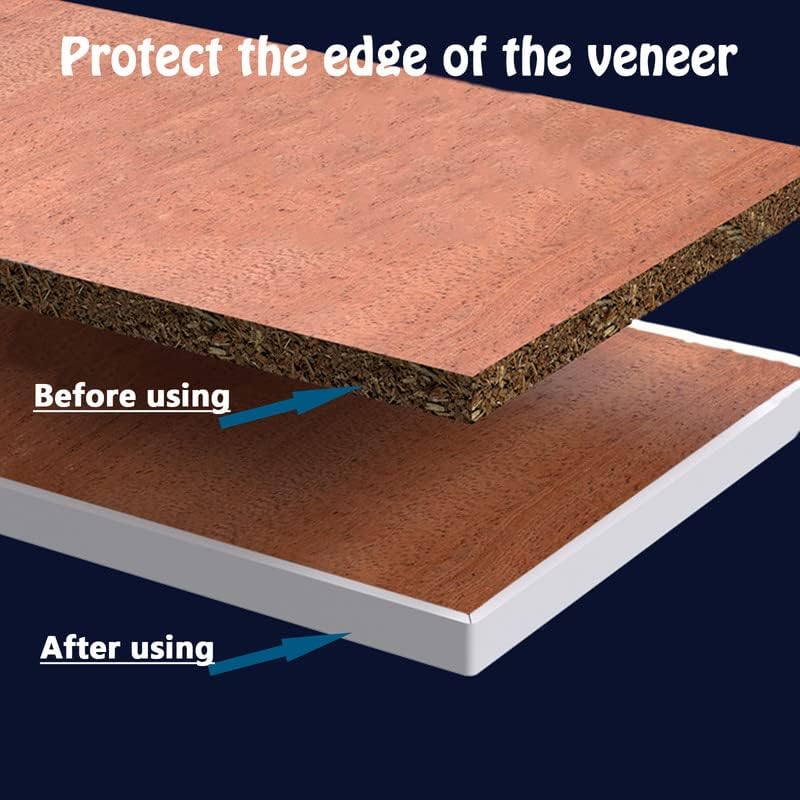Veneer Edge Banding, Soft Self Adhesive U Shape Edge Banding, 9.8Ft Rubber Furniture Corner Protectors, Edge Protector for Desk Cabinet Repair U9mmx3m-Black
