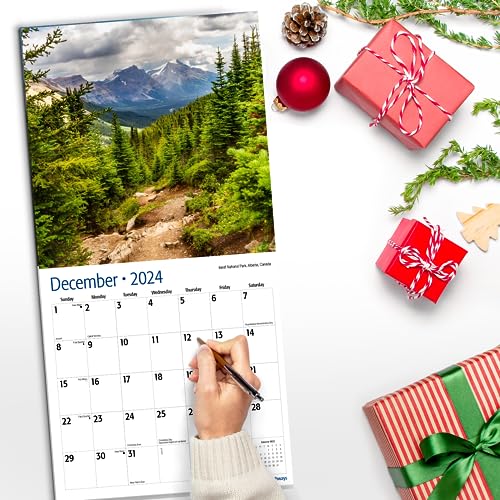 RED EMBER Untamed & Beautiful Pathways 2024 Wall Calendar 12 Month | 12" x 24" Open | Thick & Sturdy Paper | Giftable | Calendar 2024