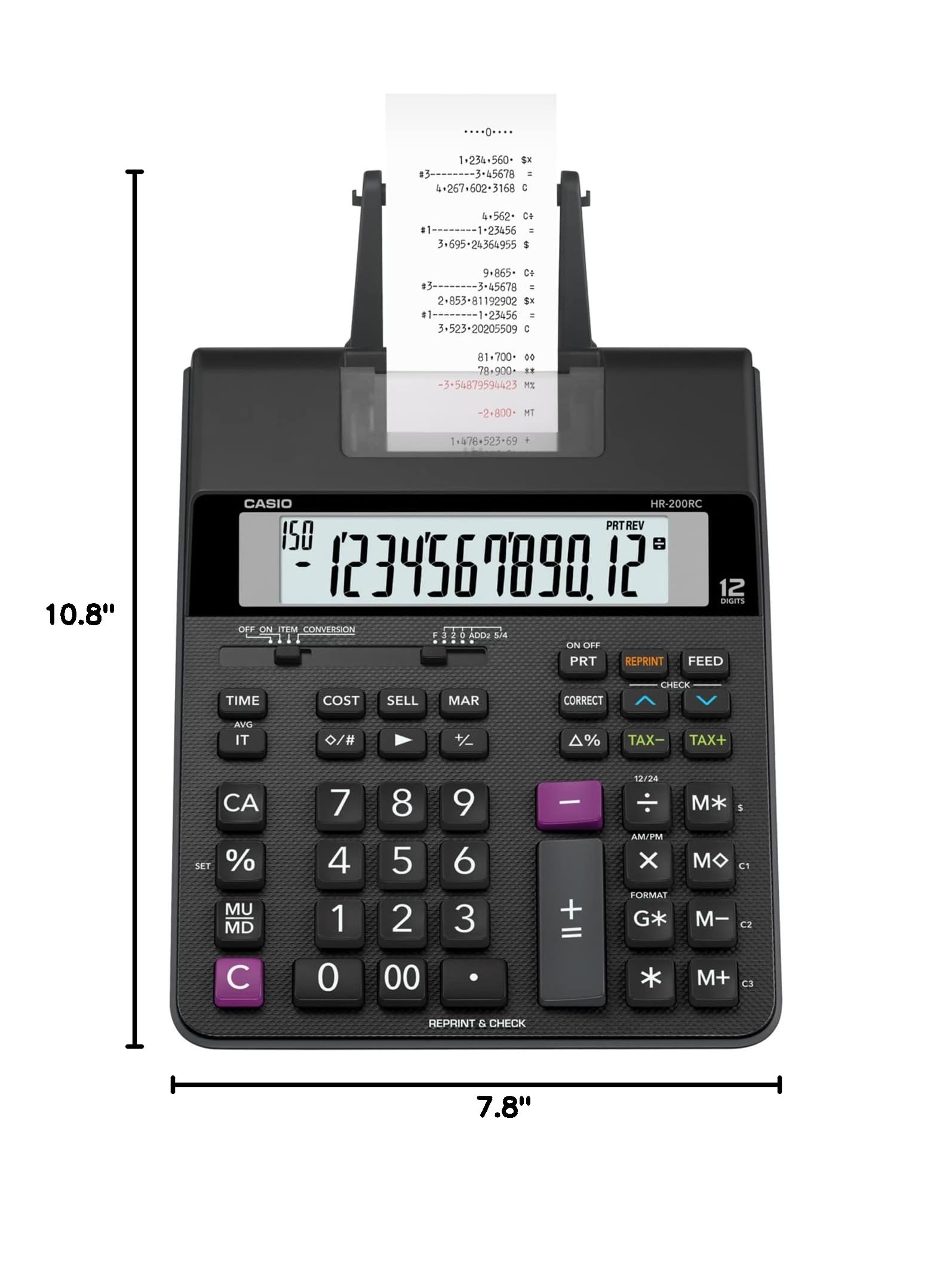 Casio HR-200RC Printing Calculator