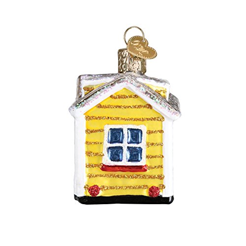 Old World Christmas Home Gifts Glass Blown Ornaments for Christmas Tree Tiny House