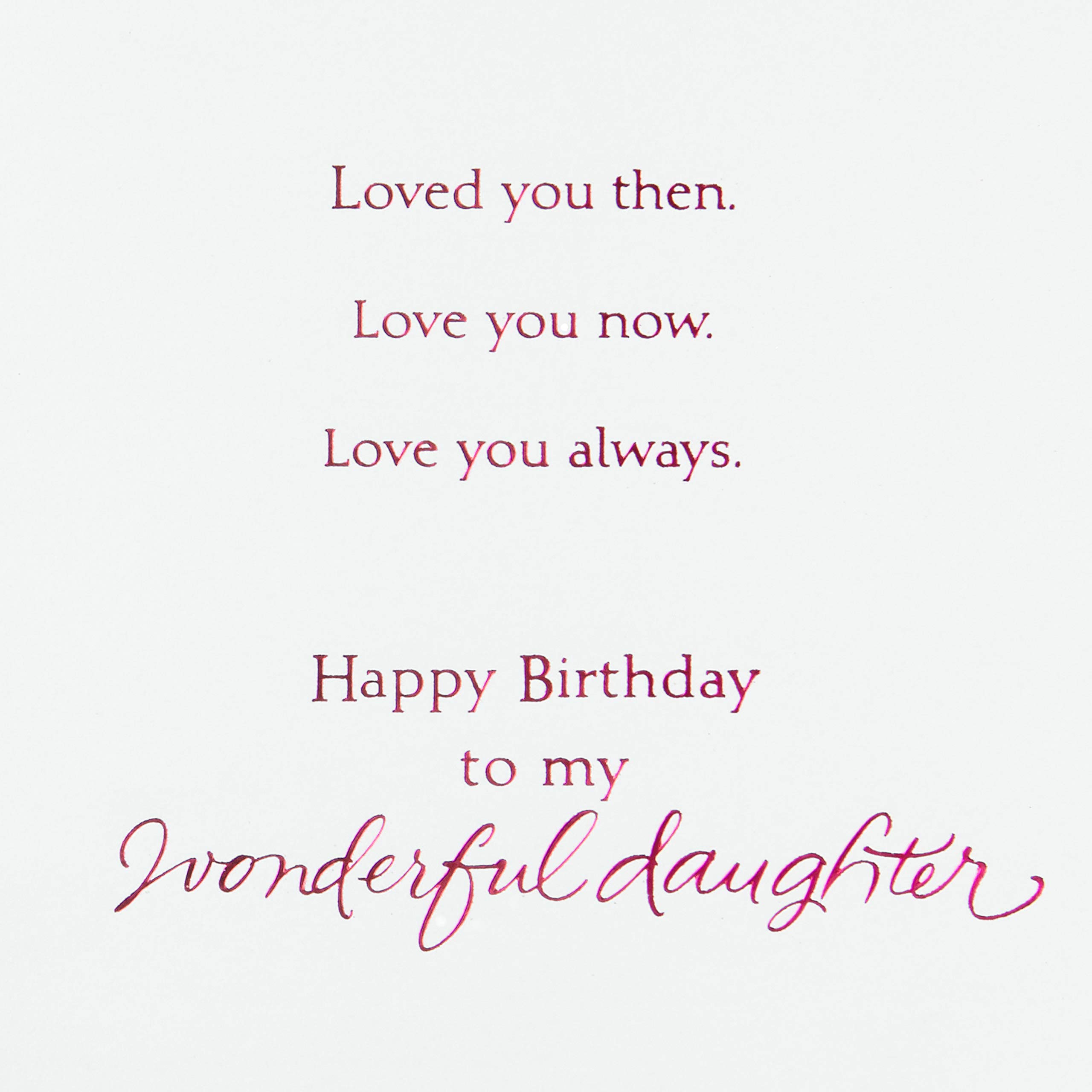 Hallmark Birthday Card for Daughter (Heart Cutout)
