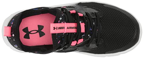 Under Armour Girls' Pre School Infinity 2.0 Print Alternate Closure, (001) Black/Black/Pink Punk, 2, US