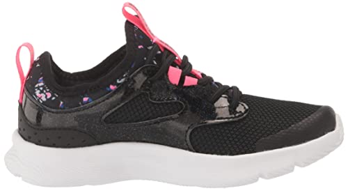 Under Armour Girls' Pre School Infinity 2.0 Print Alternate Closure, (001) Black/Black/Pink Punk, 2, US