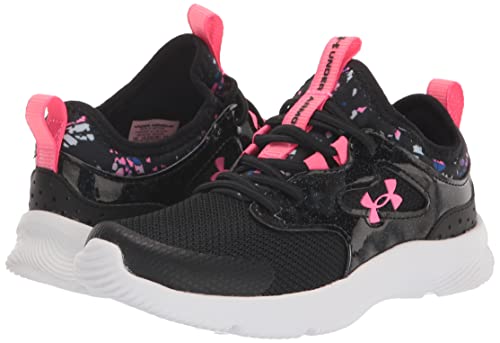 Under Armour Girls' Pre School Infinity 2.0 Print Alternate Closure, (001) Black/Black/Pink Punk, 2, US