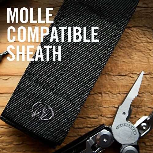 LEATHERMAN, OHT One Handed Multitool with Spring-Loaded Pliers and Strap Cutter, Coyote Tan with MOLLE Black Sheath