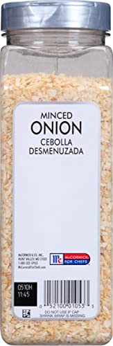 McCormick Culinary Minced Onion, 17 oz - One 17 Ounce Container of Dried Minced Onion Flakes, Perfect for Soups, Sauces, Meatballs, Relishes and Casseroles