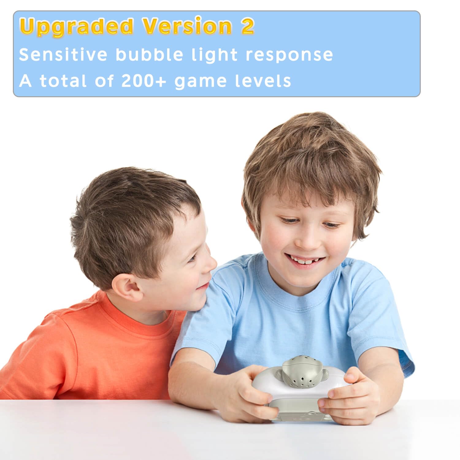 Fast Push Game, Upgraded Pop Fidget Light Up Bubble Handheld Game Toys, Electronic Quick Push Game Fidget Sensory Toys for Autistic Children, Great Birthday for Boys Girls & Teens