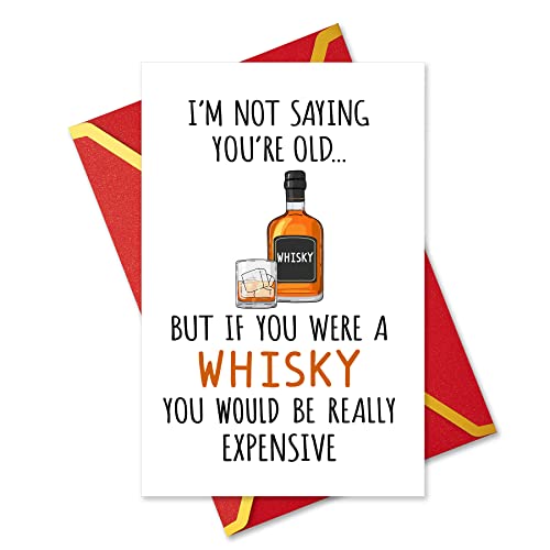 30th 40th 50th 60th Birthday Card for Women Men - Funny Bday Greeting Card for Friend Brother Son, Gag Card Gifts for Him