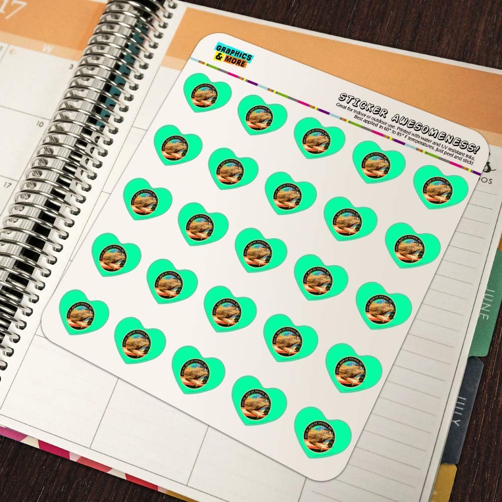 Just as Bad as Iguana Be Tropical Island Beach Surf Heart Shaped Planner Calendar Scrapbook Craft Stickers