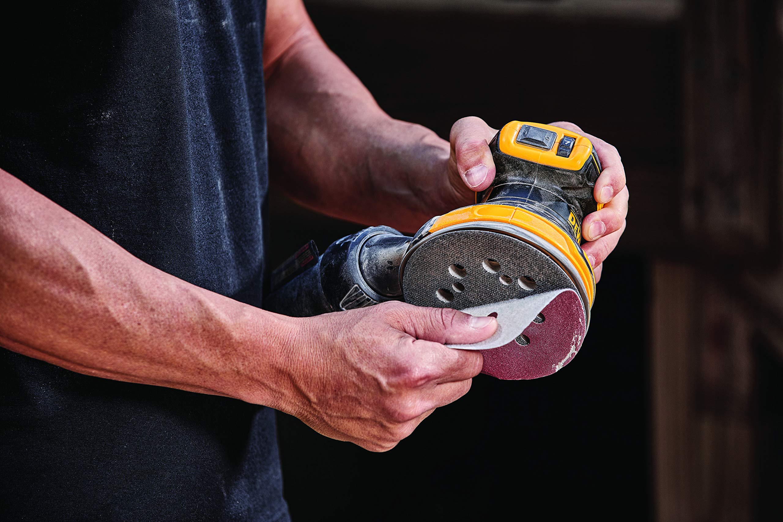 DEWALT 20V MAX Orbital Sander, Tool Only (DCW210B), Yellow