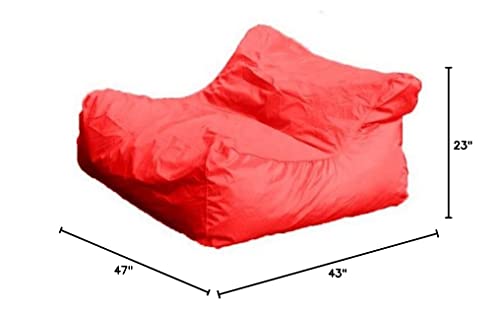 Sit In Pool Red Swimming Pool Memory Foam Sofa