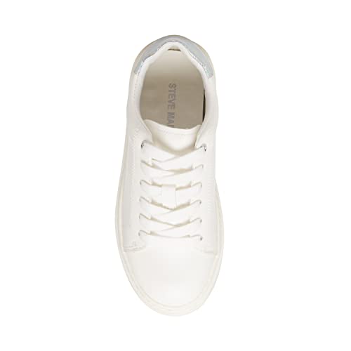 Steve Madden Girls Shoes Charly Sneaker, White, 2