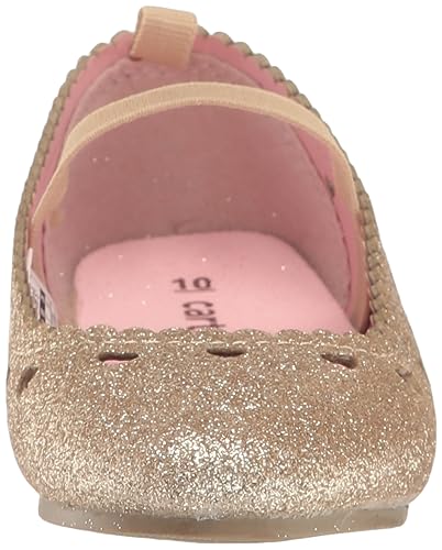 Carter's Ellaria Dress Shoe, Gold, 2 US Unisex Big Kid