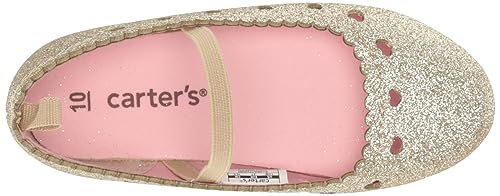 Carter's Ellaria Dress Shoe, Gold, 2 US Unisex Big Kid