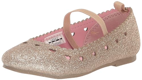Carter's Ellaria Dress Shoe, Gold, 2 US Unisex Big Kid