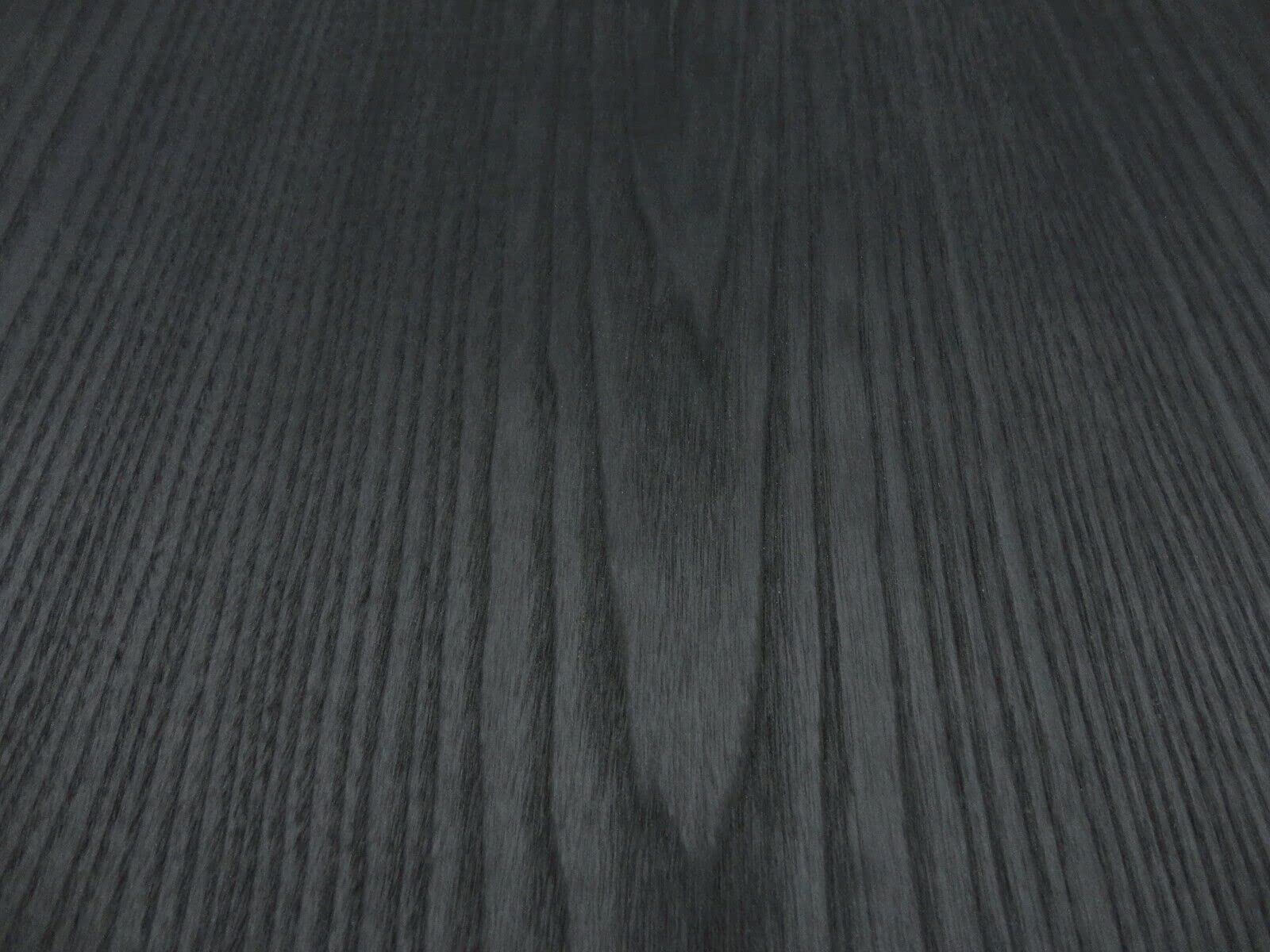 Oak Black Dyed Flat Cut Wood Veneer 24" x 24" with Paper Backer 1/40" Thickness