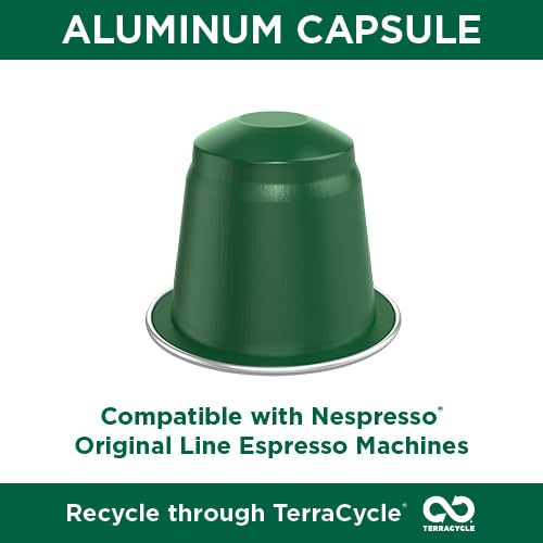 Cafe La Llave Espresso Capsules, Intensity 11-Recylable Coffee Pods (80 Count) Compatible with Nespresso OriginalLine Machines