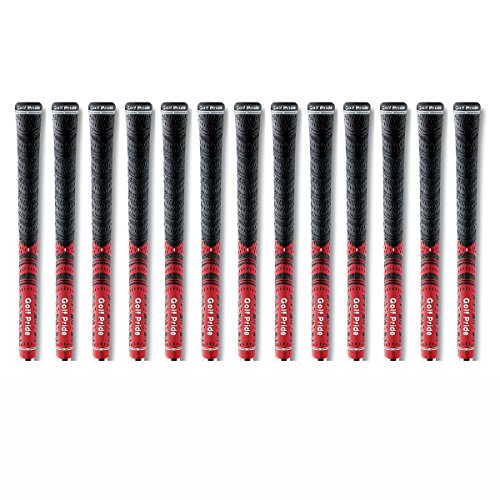Golf Pride New Decade Multicompound (MCC) Midsize Red 13 Piece Golf Grip Bundle