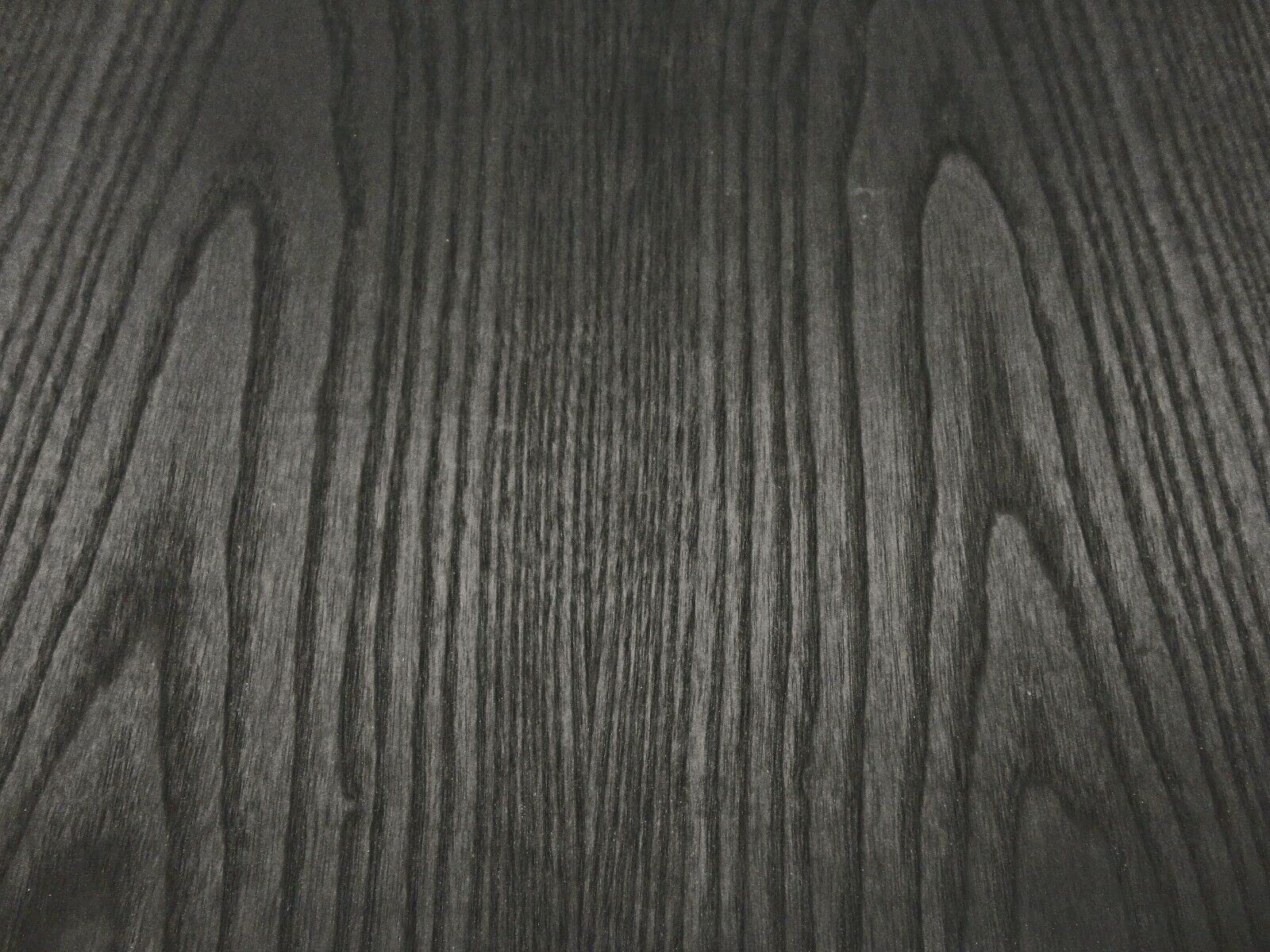 Oak Black Dyed Flat Cut Wood Veneer 24" x 24" with Paper Backer 1/40" Thickness