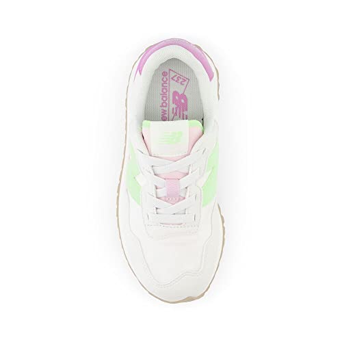 New Balance Kids 237 Bungee Sneaker, REFLECTION/CAPRICORN/MINT FLASH, 2 M Little Kid (4-8 Years)
