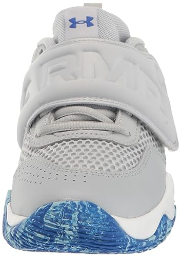 Under Armour Unisex Pre School Zone Basketball 2, (102) Mod Gray/Midnight Navy/Team Royal, 2, US