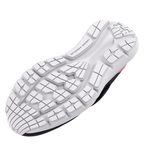 Under Armour Girl's Little Kid Surge 3 Alternate Closure, (001) Black/Flamingo/Flamingo, 2