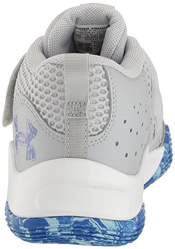 Under Armour Unisex Pre School Zone Basketball 2, (102) Mod Gray/Midnight Navy/Team Royal, 2, US