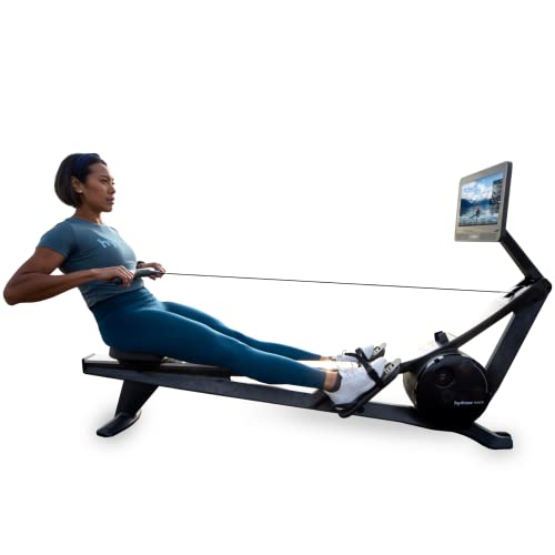 Hydrow Wave Rowing Machine with Immersive 16" HD Touchscreen - Stows Upright, Compact, Live Home Workouts with Membership (Sold Separately), Electromagnetic Drag Technology, 375 lb Weight Capacity