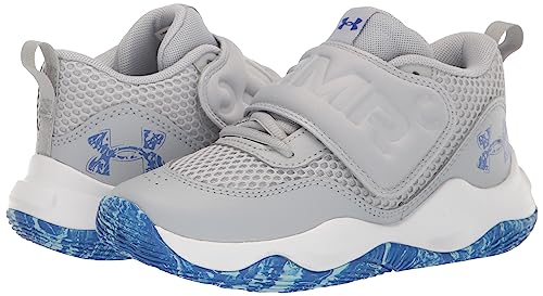 Under Armour Unisex Pre School Zone Basketball 2, (102) Mod Gray/Midnight Navy/Team Royal, 2, US