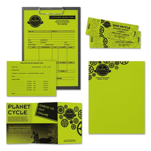 Neenah Astrobrights Premium Color Paper, 24 lb, 8.5 x 11 Inches, 500 Sheets, Terra Green (22581)