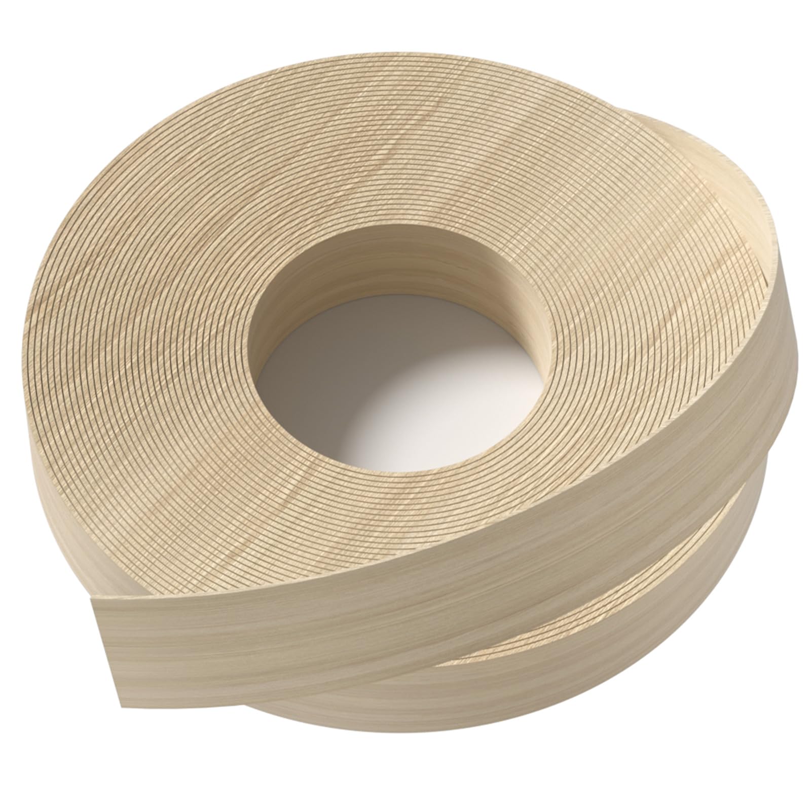 Birch Plywood Veneer Roll Wood Veneer Edge Banding,3/4 inch*10ft Edge Banding, Iron on with Hot Melt Adhesive, Flexible Wood Tape Sanded to Perfection. Easy Application Wood Edging