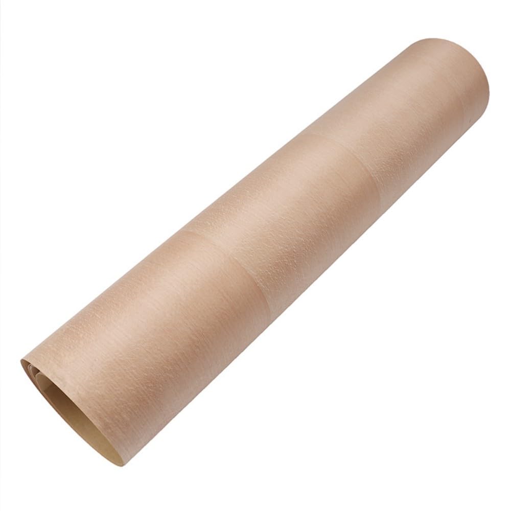 Aibote Natural Red Beech Wood Veneer Furniture Restoration Sheets(60x250CM) Wooden DIY Material for Speaker Showcase Cabinets Table Shelves Kitchen Hotel (Rift Cut)