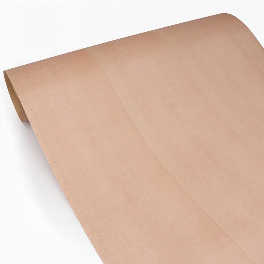 Aibote Natural Red Beech Wood Veneer Furniture Restoration Sheets(60x250CM) Wooden DIY Material for Speaker Showcase Cabinets Table Shelves Kitchen Hotel (Rift Cut)